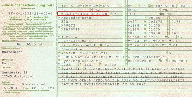 Fahrzeugschein Infos und Erklärung